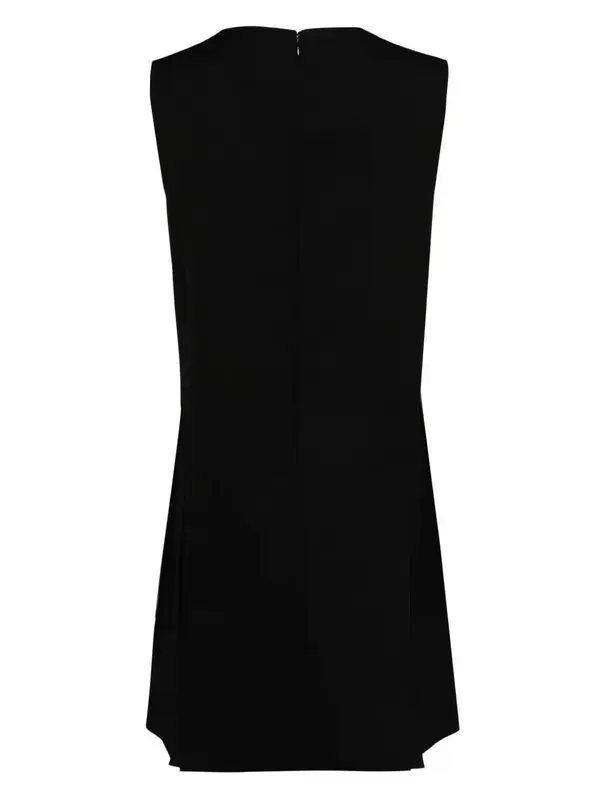 JUUN.J V-neck Pleated Mini Dress