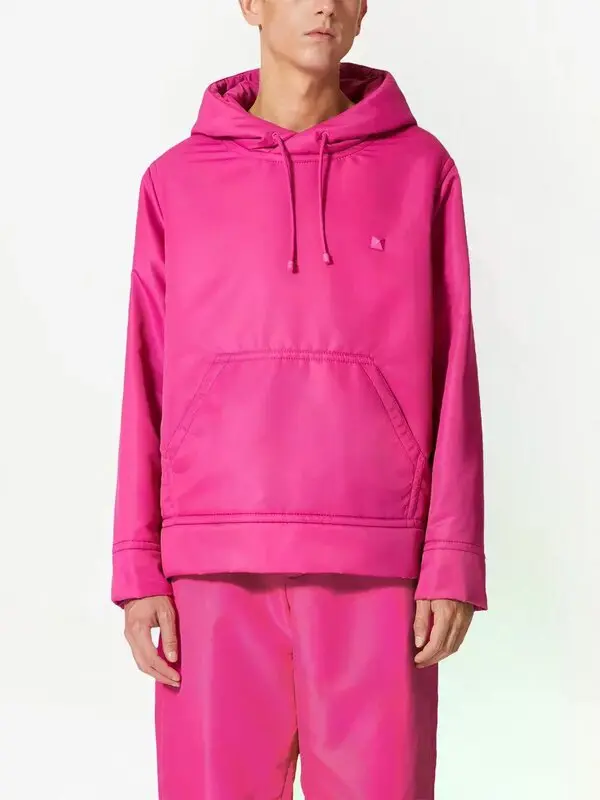 Valentino Garavani Stud-detail Padded Hoodie