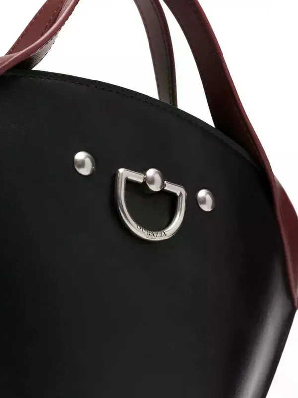 DURAZZI MILANO Two-tone Leather Tote Bag