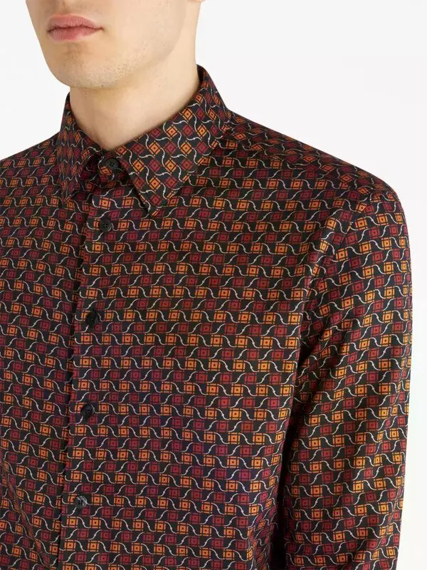 Etro Graphic-print Cotton Shirt