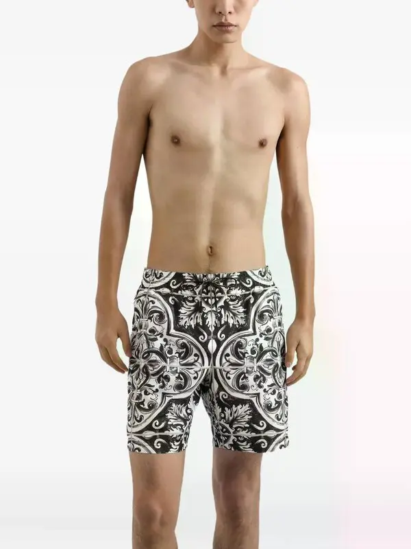 Dolce & Gabbana Graphic-print Swim Shorts