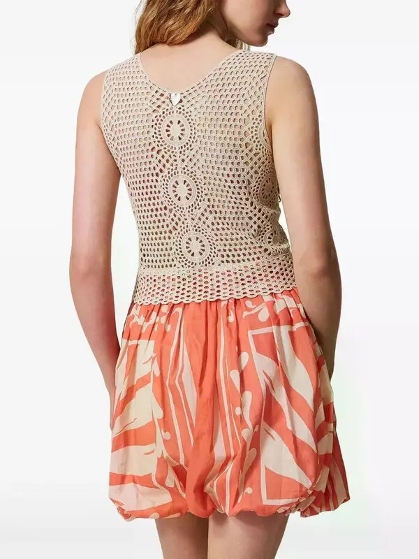 TWINSET Crochet-detail Mini Dress