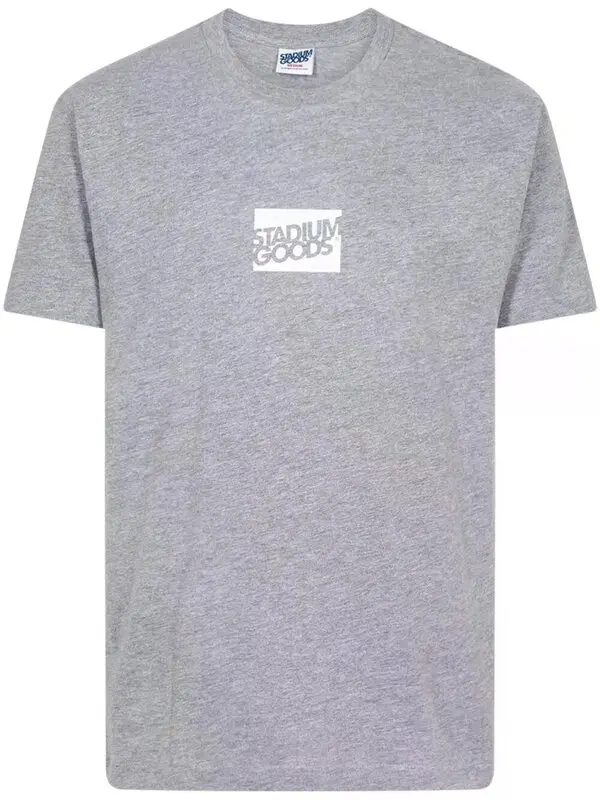 STADIUM GOODS Boxed Tilt Logo Heather T-shirt - Grey