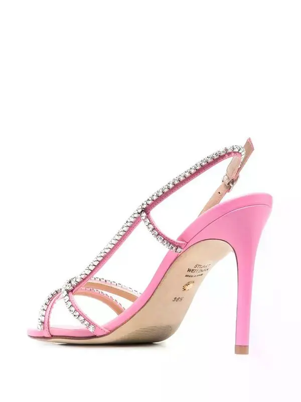 STUART WEITZMAN Embellished Stiletto Sandals