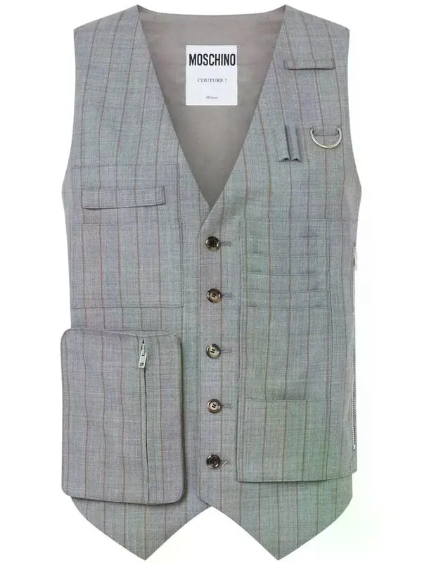 Moschino Striped Waistcoat