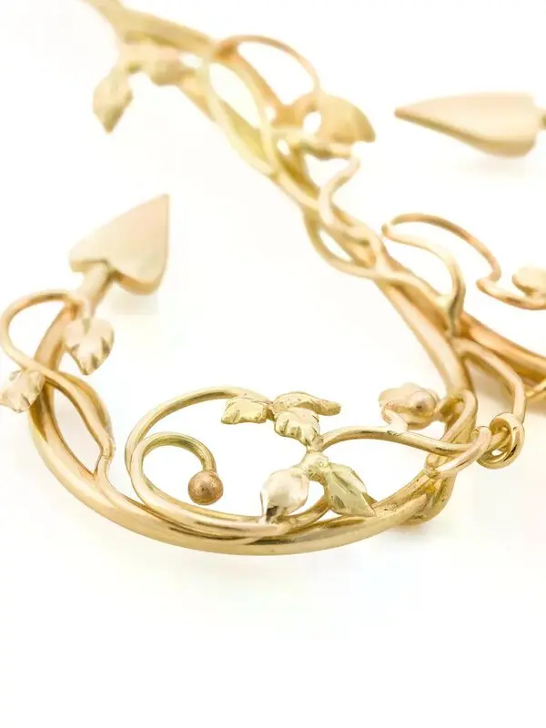 Natasha Zinko 18kt Yellow Gold Anchor Curved Earring