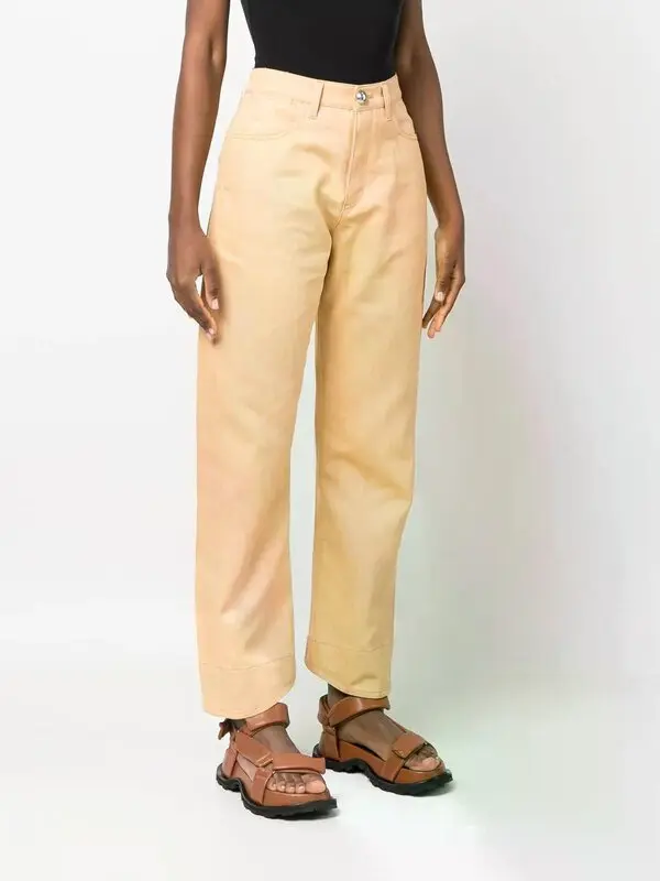 JIL SANDER High-waisted Tapered Leg Jeans