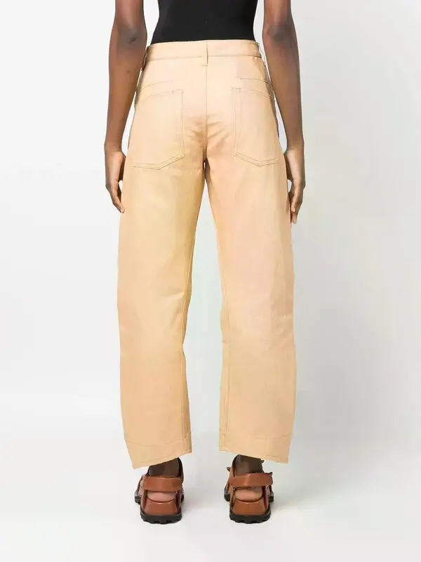 JIL SANDER High-waisted Tapered Leg Jeans