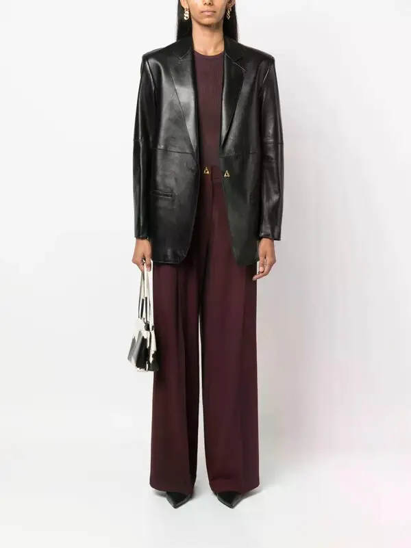 AERON Mercedes Leather Blazer