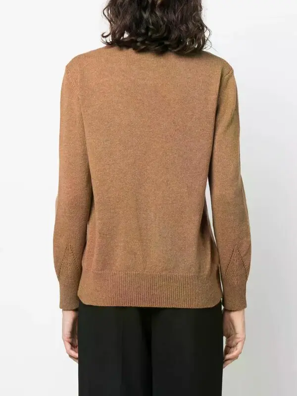 A.p.c. Virgin Wool Crew Neck Jumper With Side Slits