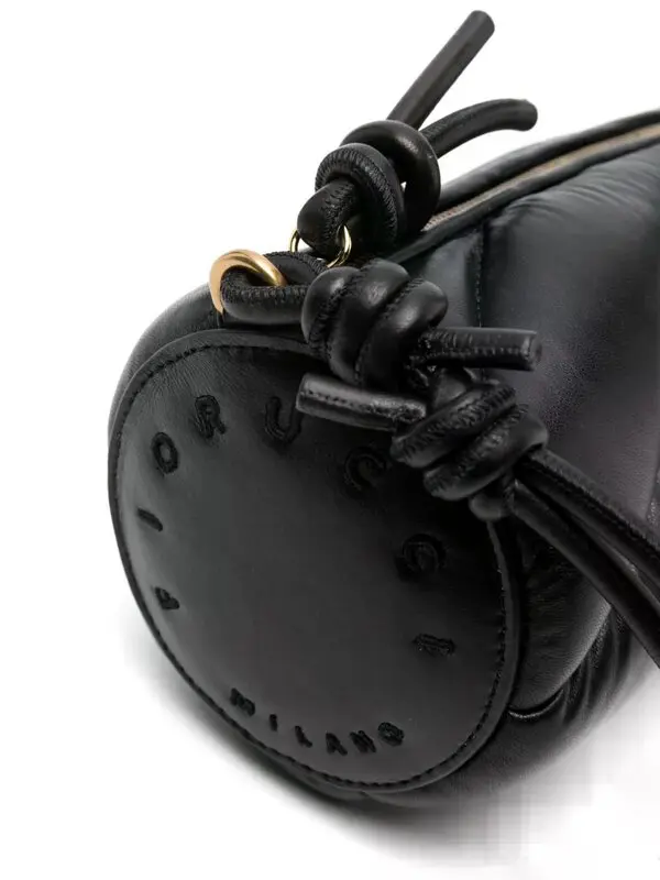 Fiorucci Mella Leather Shoulder Bag - Black