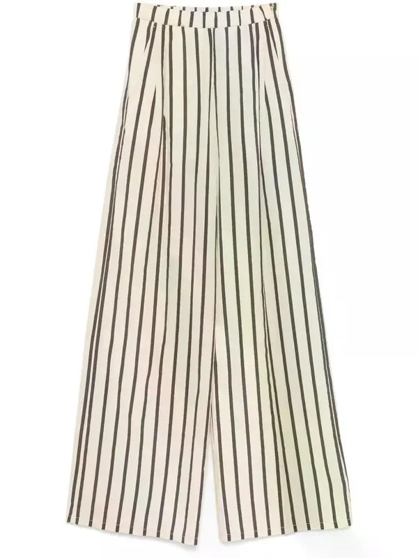 FORTE_FORTE Striped Palazzo Trousers - Neutrals