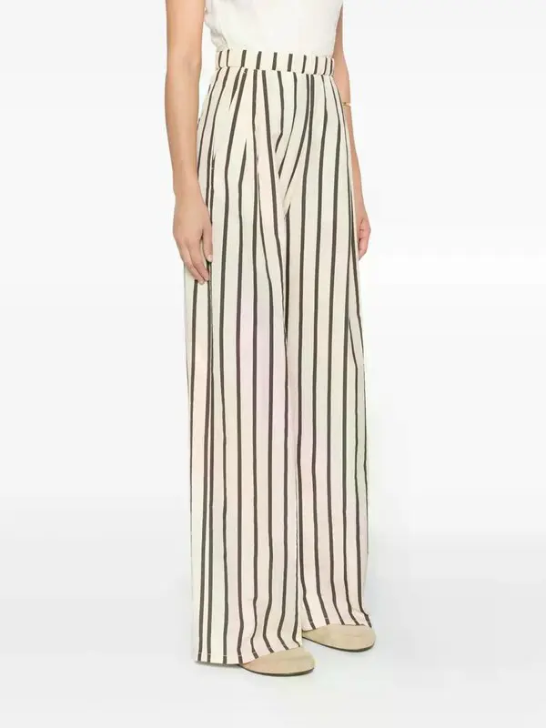 FORTE_FORTE Striped Palazzo Trousers - Neutrals