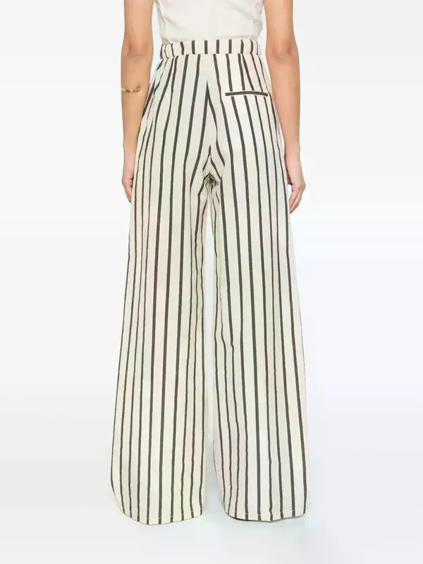 FORTE_FORTE Striped Palazzo Trousers - Neutrals