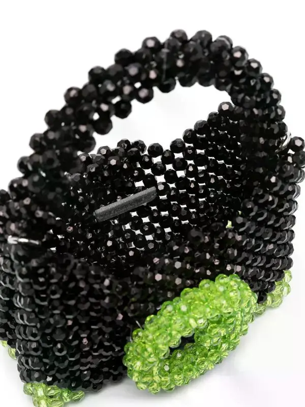 Germanier Beaded Tote Bag - Black