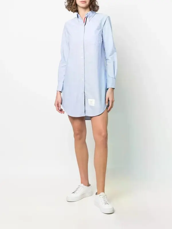 Thom Browne Rwb Trim Shirt Dress