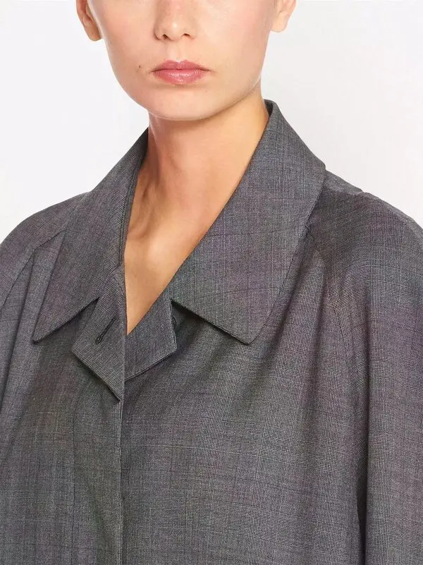 Miu Miu Prince Of Wales Check Wool Coat