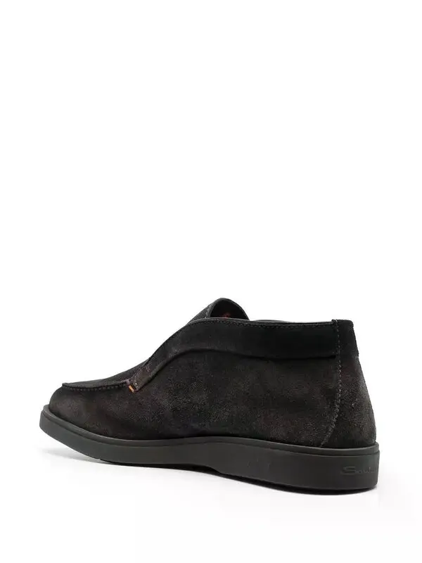 Santoni Round Toe Ankle Boots