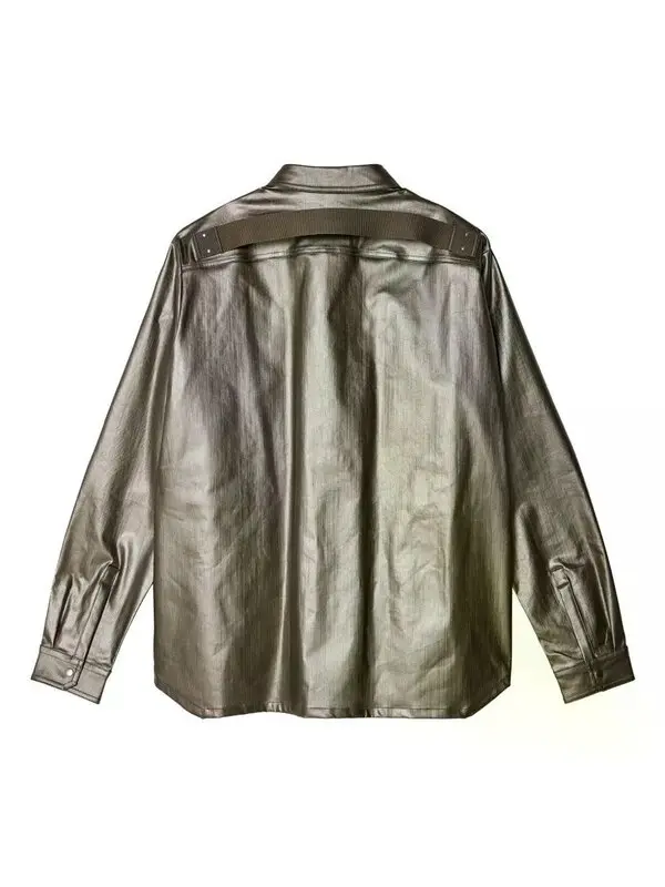 Rick Owens Fogpocket High-shine Shirt Jacket
