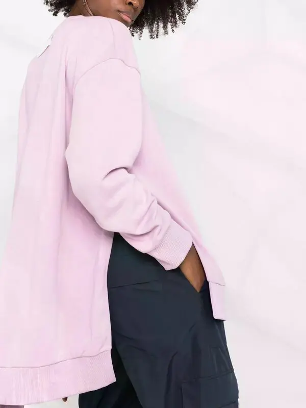 Stella McCartney Logo Print Sweatshirt With Side Slits