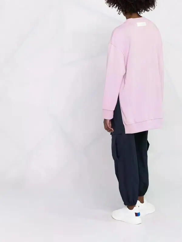 Stella McCartney Logo Print Sweatshirt With Side Slits