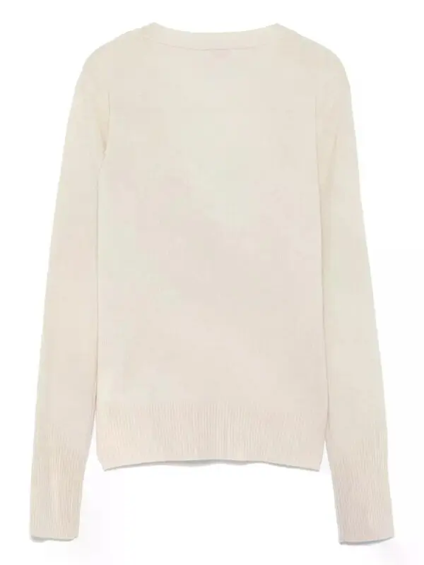 Patrizia Pepe Cashmere V-neck Sweater - Neutrals