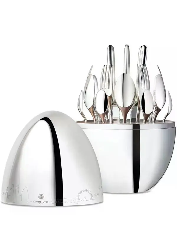 Christofle Mood Skyline London 24-piece Flatware Set - Silver