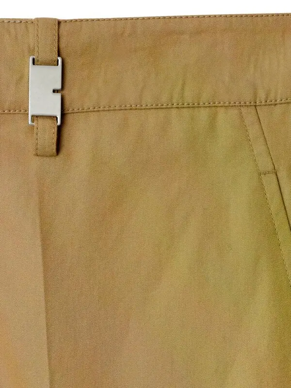 Burberry Straight-leg Cotton Trousers - Neutrals