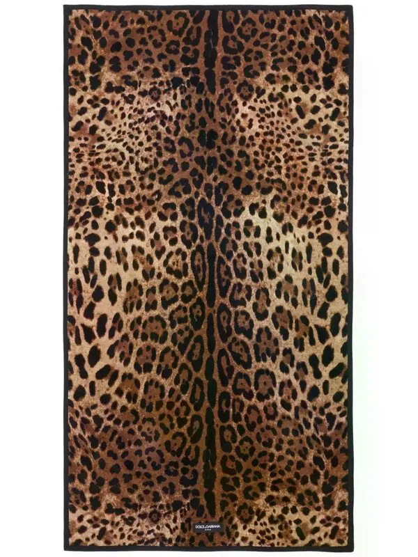 Dolce & Gabbana Terry Cotton Hand Towel - Black
