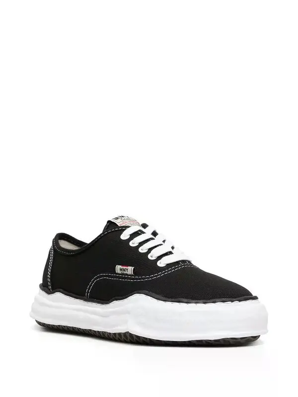 Mihara Yasuhiro Baker Og Sole Canvas Low-top Sneakers - Black
