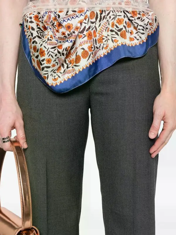 MARINE SERRE Wide-leg Tailored Trousers