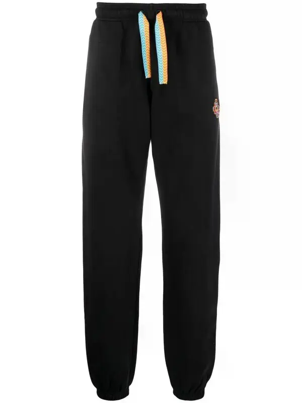 COUNTY OF MILAN Logo-embroidered Track Pants - Black