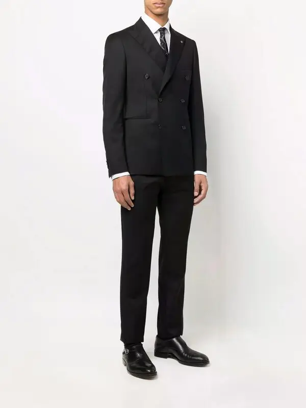 Tagliatore Fitted Double-breasted Suit