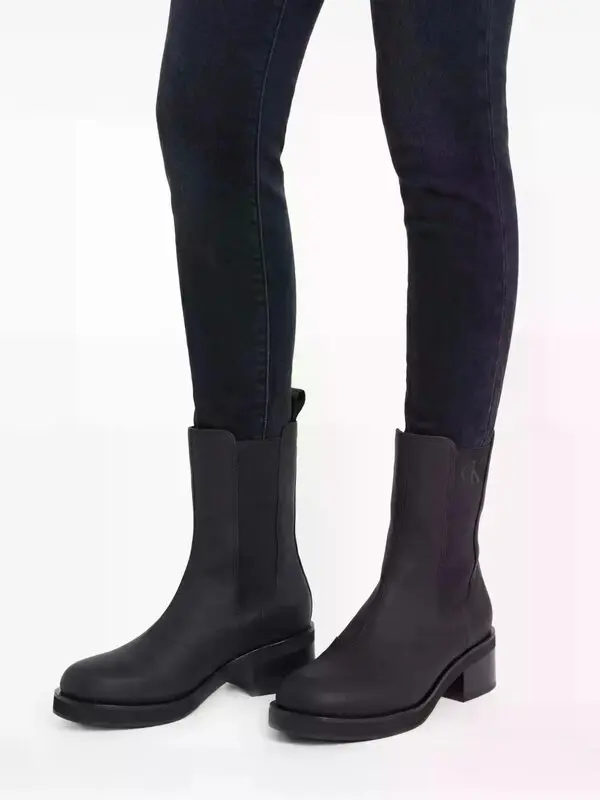 Calvin Klein 50mm Leather Chelsea Boots