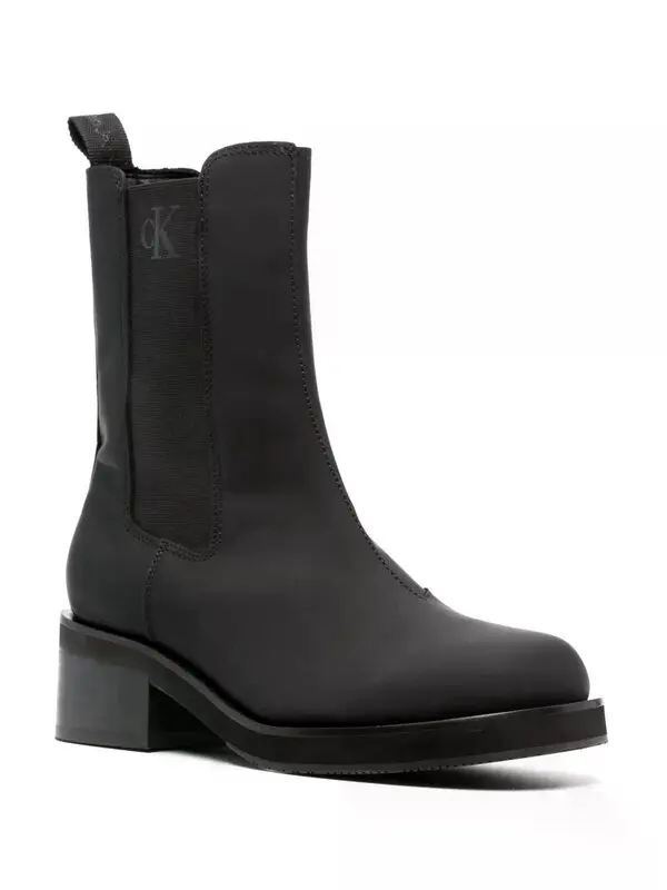 Calvin Klein 50mm Leather Chelsea Boots