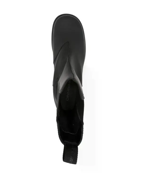 Calvin Klein 50mm Leather Chelsea Boots