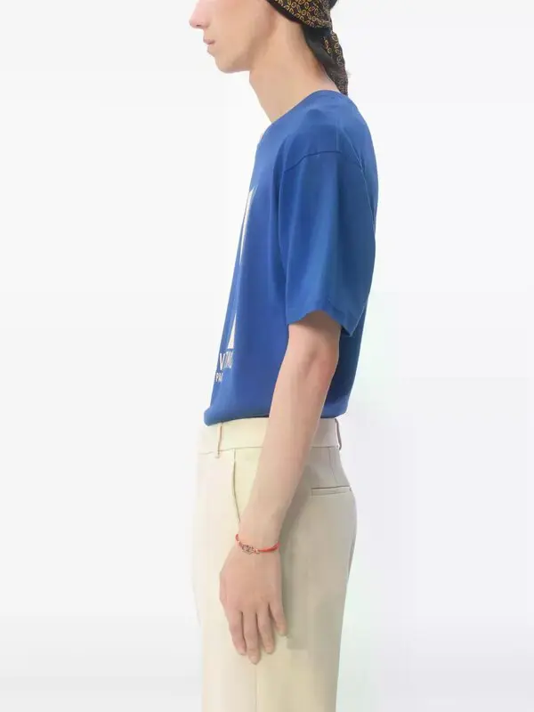 Valentino Garavani Chez-print T-shirt - Blue
