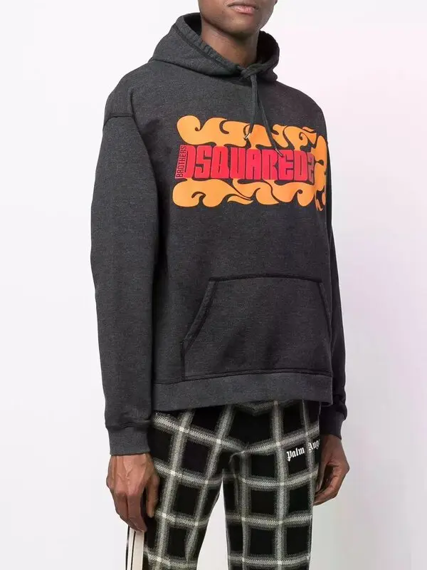 Dsquared2 Relaxed Logo Print Hoodie