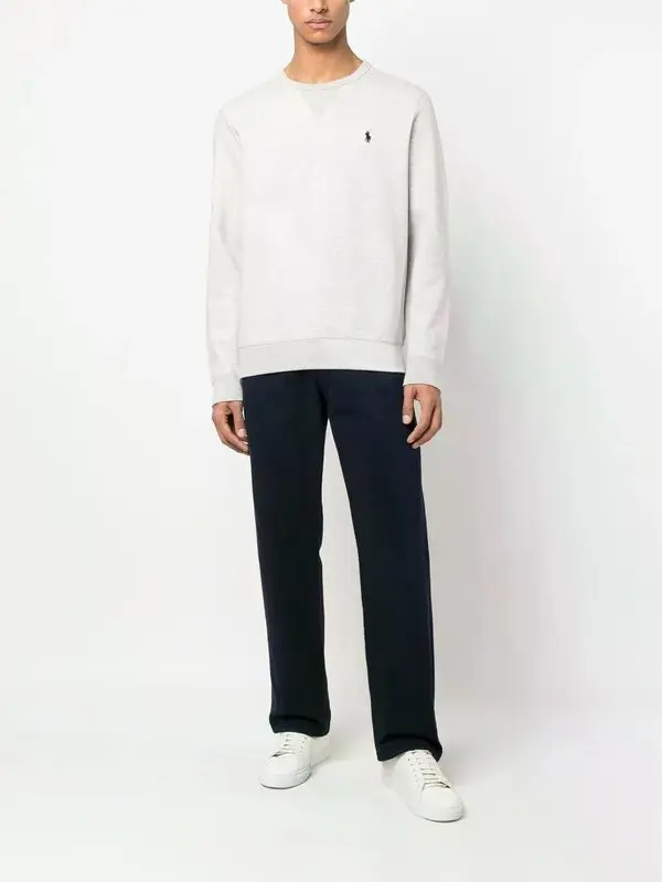 Polo Ralph Lauren Logo Crewneck Sweatshirt - Grey