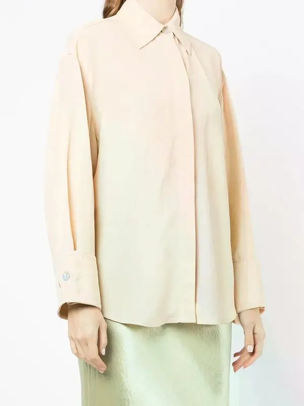 Vince Tie-fastened Long-sleeved Shirt - Yellow