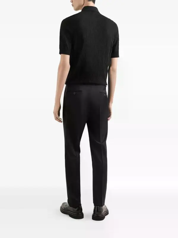 Dolce & Gabbana Logo-jacquard Polo Shirt