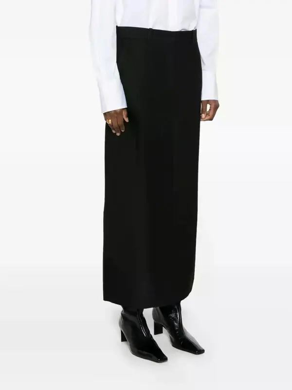 TOTEME Grain De Poudre Low-rise Maxi Skirt