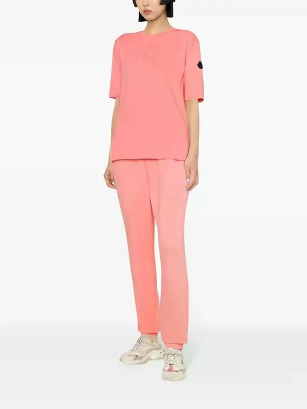 Moncler High-waisted Embossed Logo Track Pants