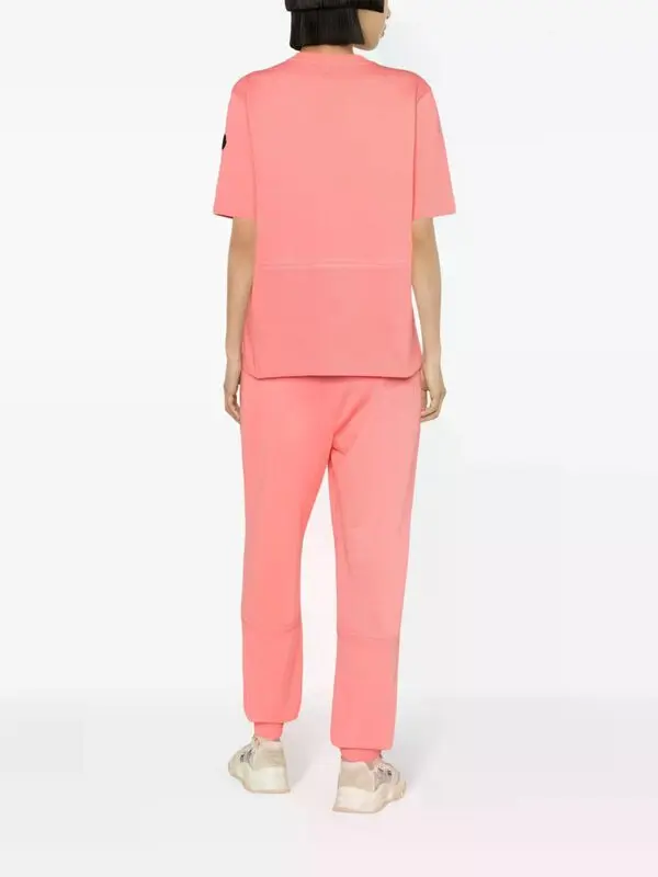 Moncler High-waisted Embossed Logo Track Pants