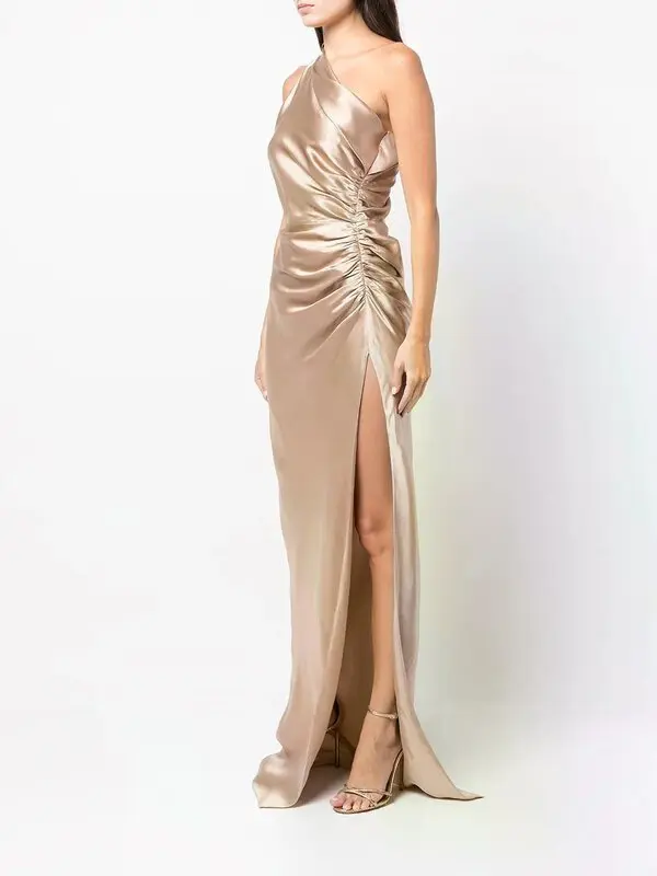 Michelle Mason Asymmetrical Silk Gown