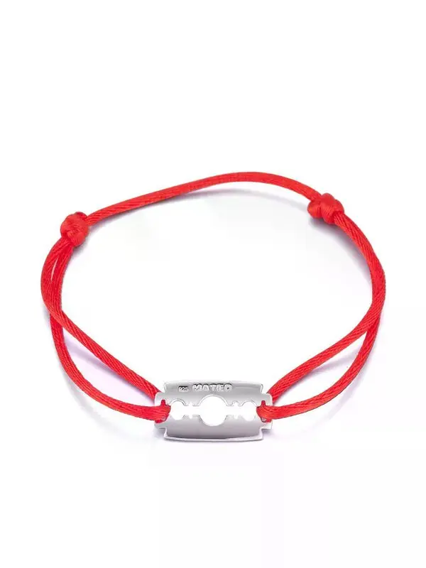 Mateo Sterling Razor Blade Bracelet - Silver