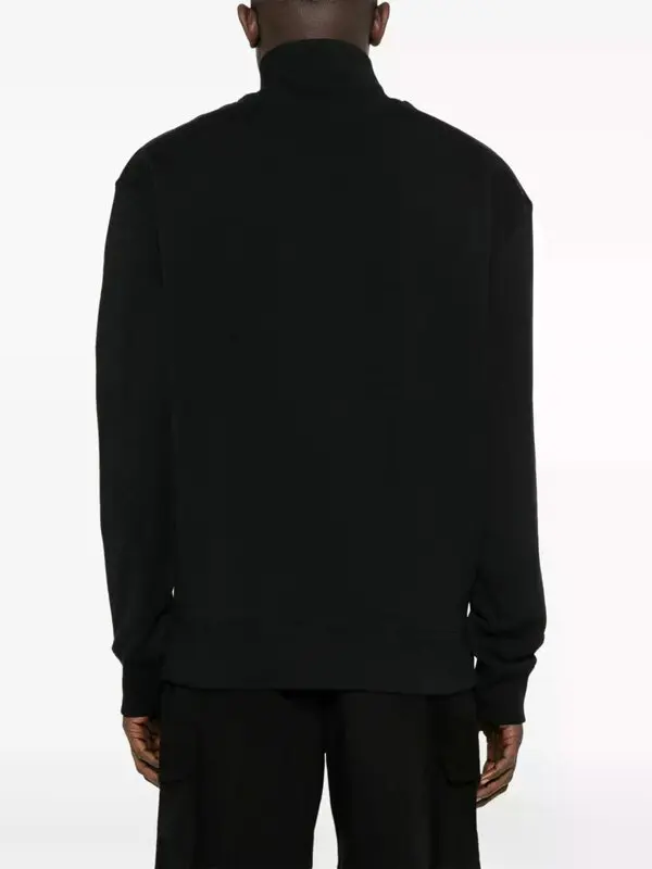 Maison Kitsuné Fox Head Cotton Sweatshirt - Black