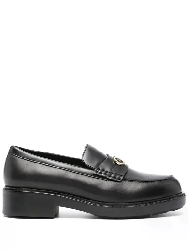 Calvin Klein Leather Loafers - Black