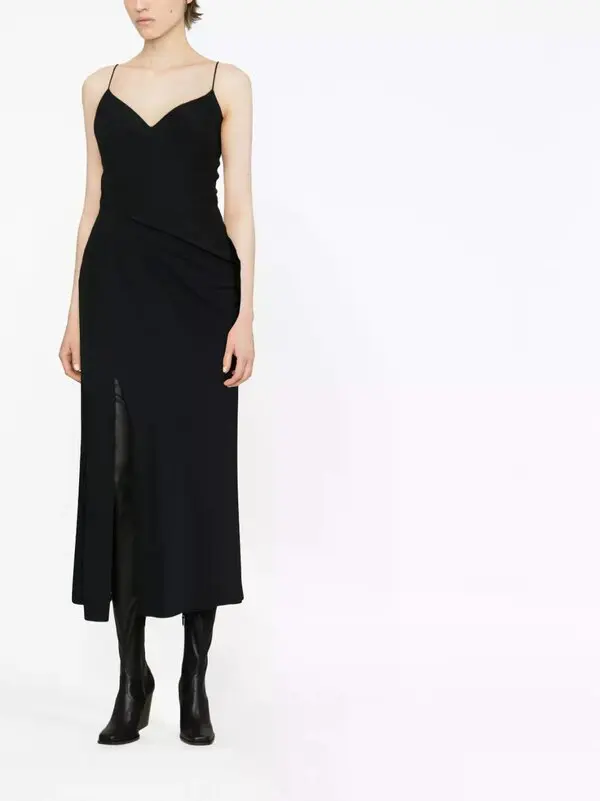 Alexander McQueen Draped Midi Dress