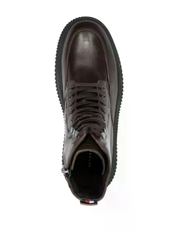 Tommy Hilfiger Calf Leather Lace-up Boots